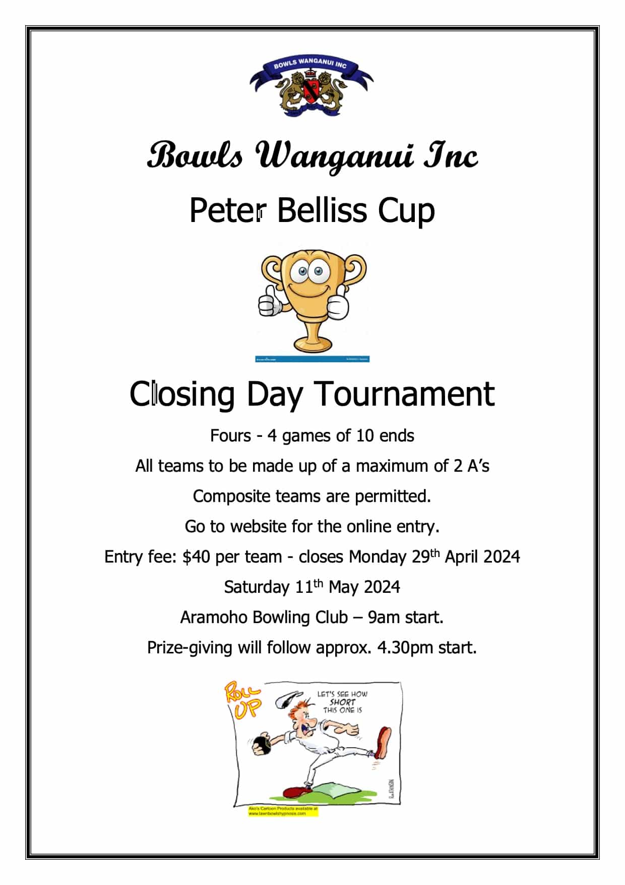 Peter Belliss Cup Closing Day Tournament