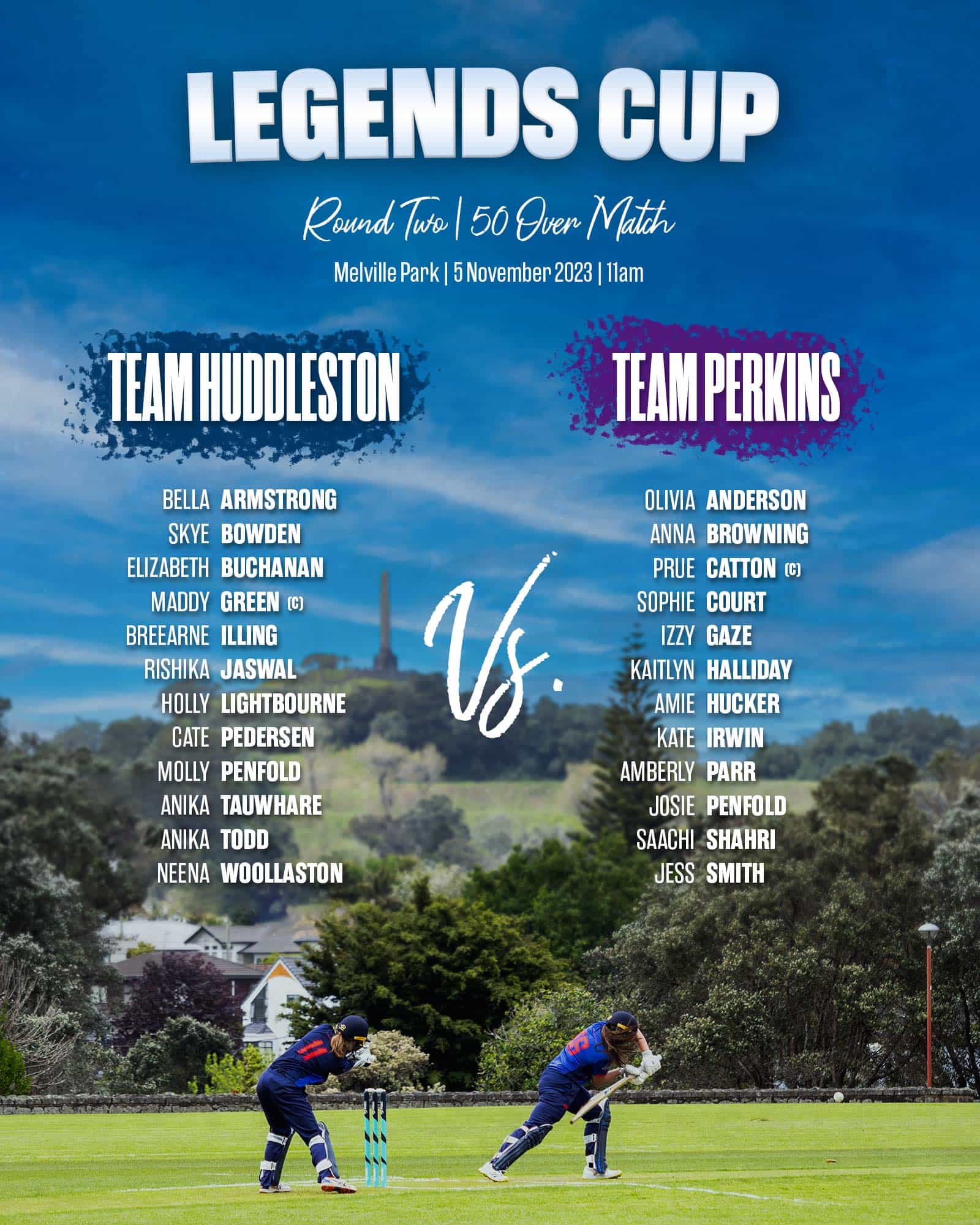 LEGENDS CUP ROUND TWO SQUAD ANNOUNCED