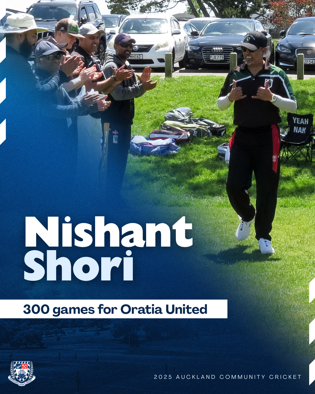 Nishant Shori's 300 games for Oratia United Cricket Club
