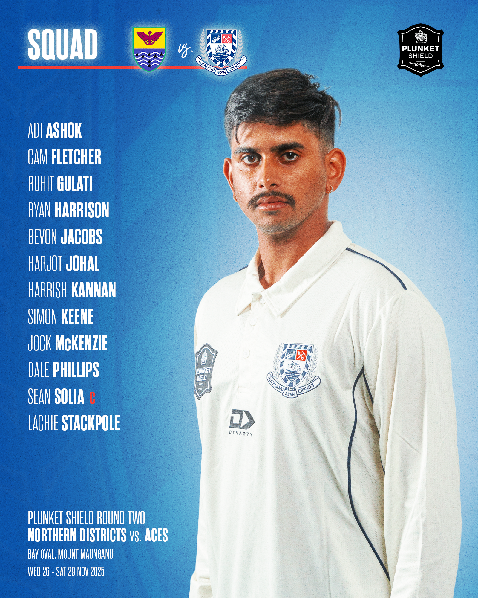 Squad news: ACES travel in form for Bay Oval challenge