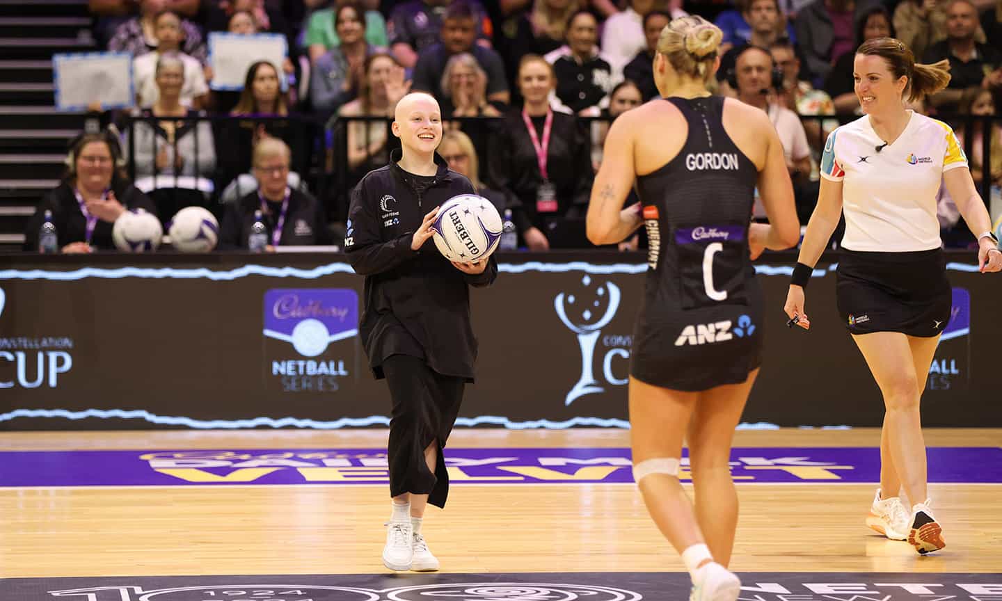 Olivia delivers opening ball at Constellation Cup test