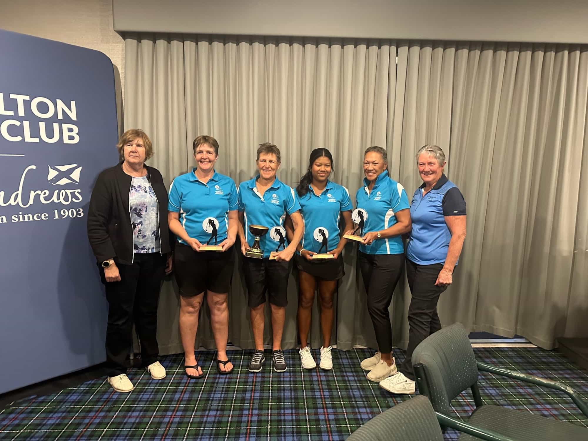 Waikato Women's Championship Pennants Division 1 Winners from Cambridge!
