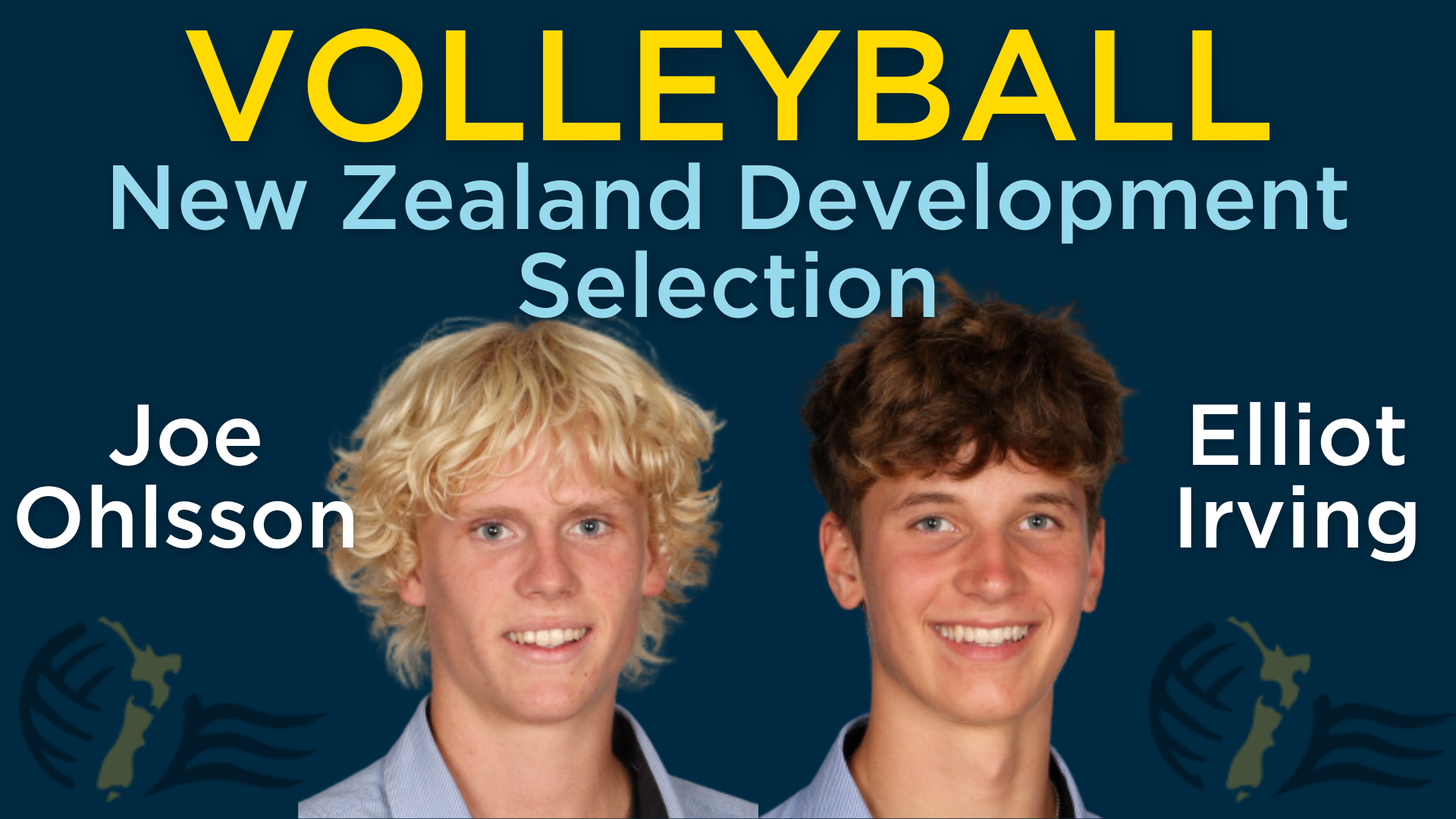 Volleyball: NZ selection for Joe and Elliot