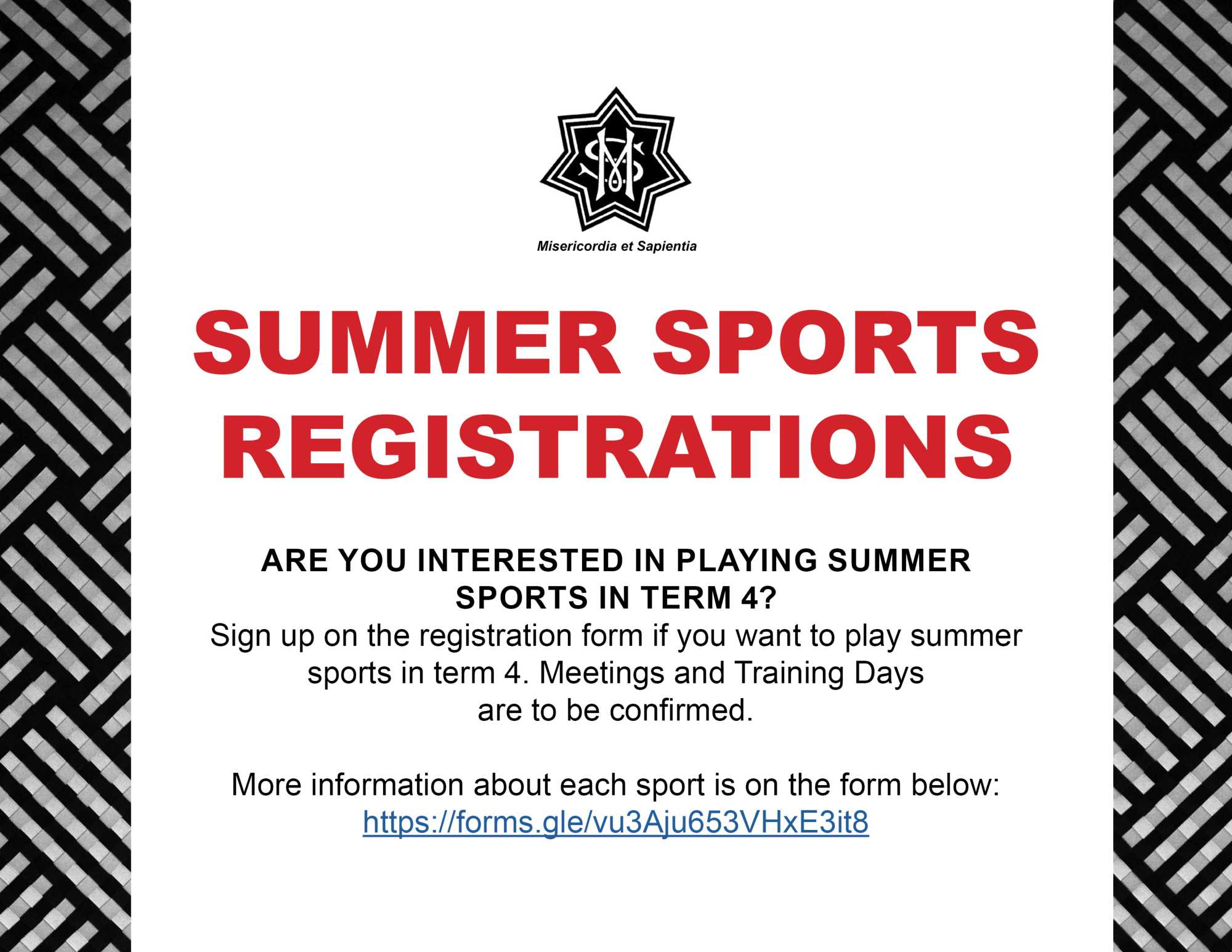 Term 4 Summer Sports - Register Now