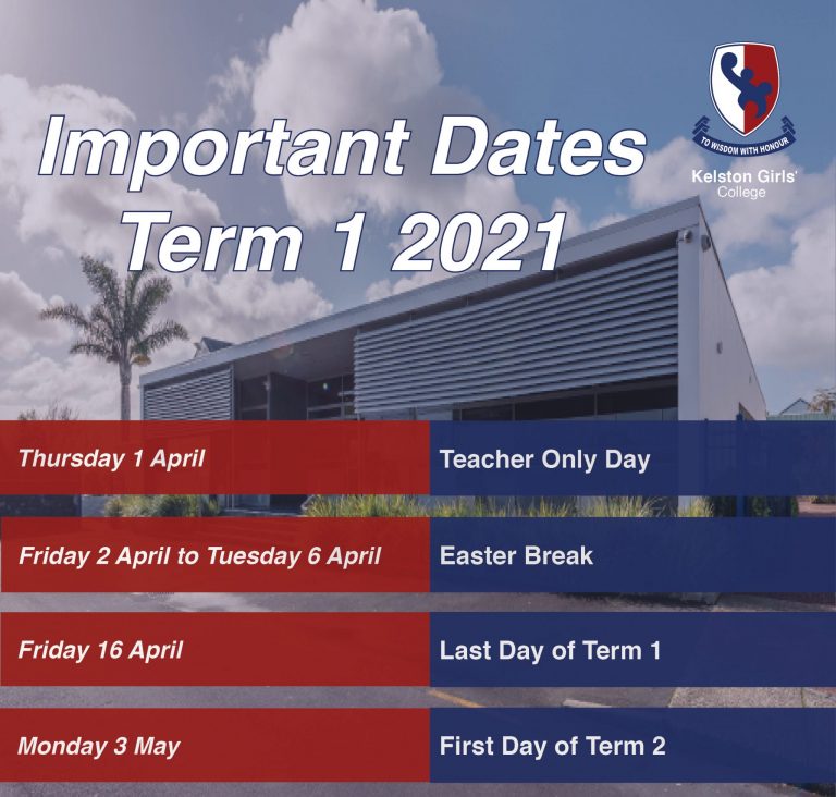 Term 1 Important Dates
