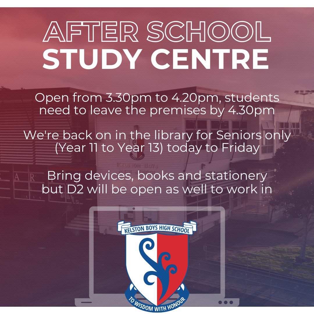After School Study Centre IS OPEN!
