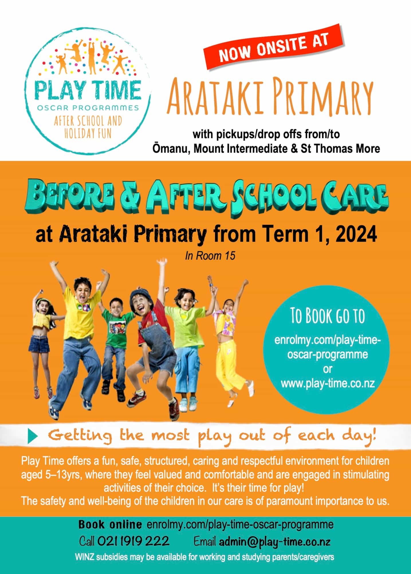 Playtime - Before and After School Care @ Arataki