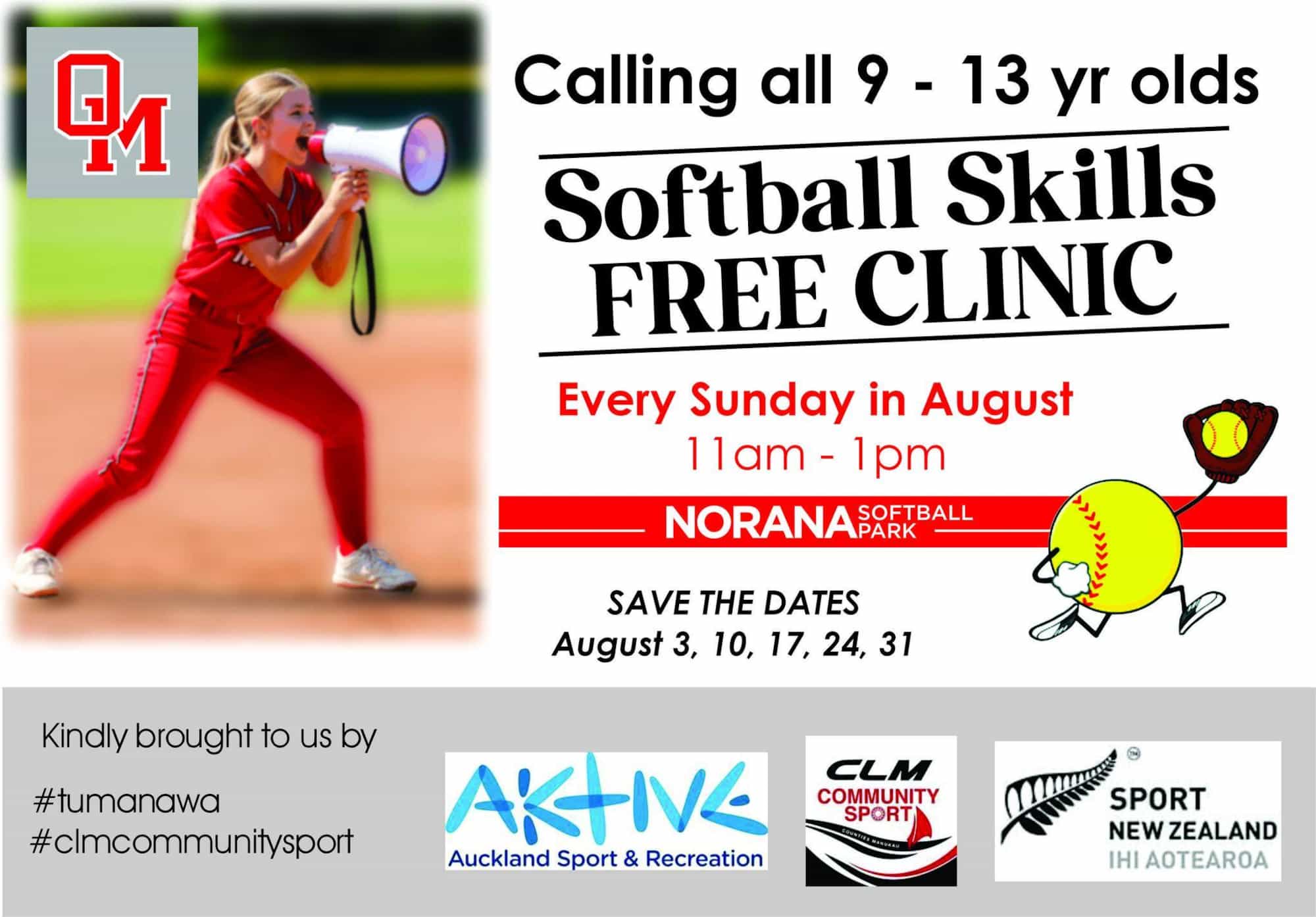 Skills Clinic for 9-13yr olds