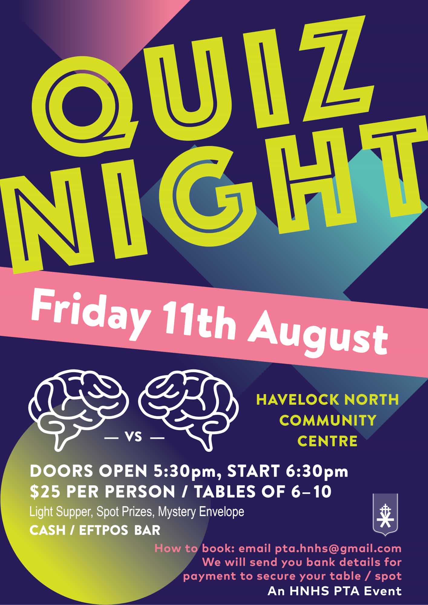 PTA QUIZ NIGHT IS COMING!