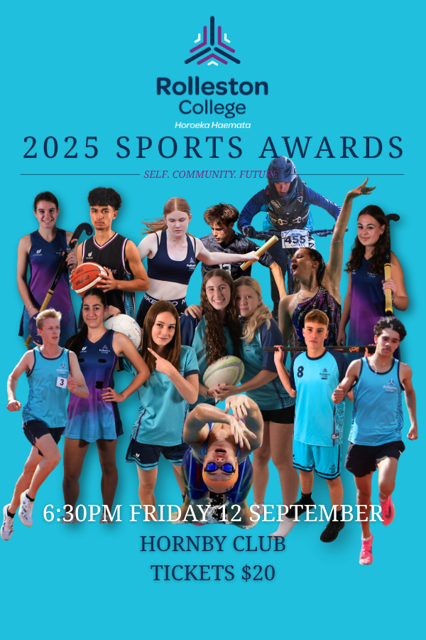 Rolleston College sports awards: Friday 12 September
