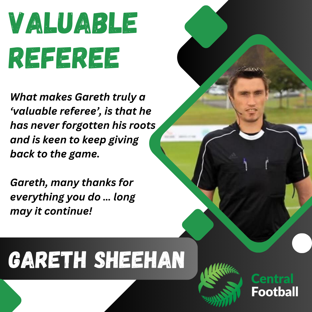 Valuable Referee - Gareth Sheehan