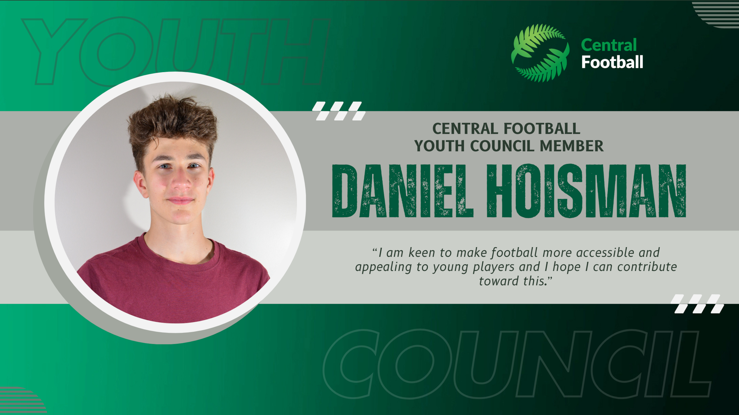 Introducing our Youth Council Members - Daniel Hoisman