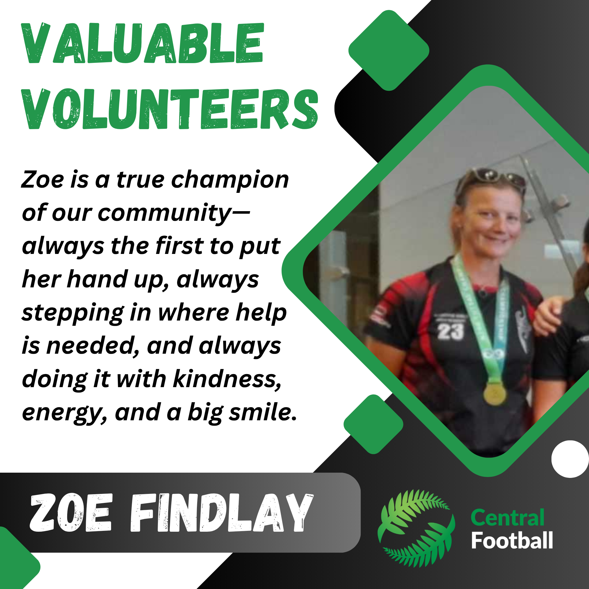 Gisborne Tairāwhiti Valuable Volunteer Winner - Zoe Findlay
