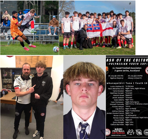 Isaac Adams named MVP for NZ U18 Maori Football team