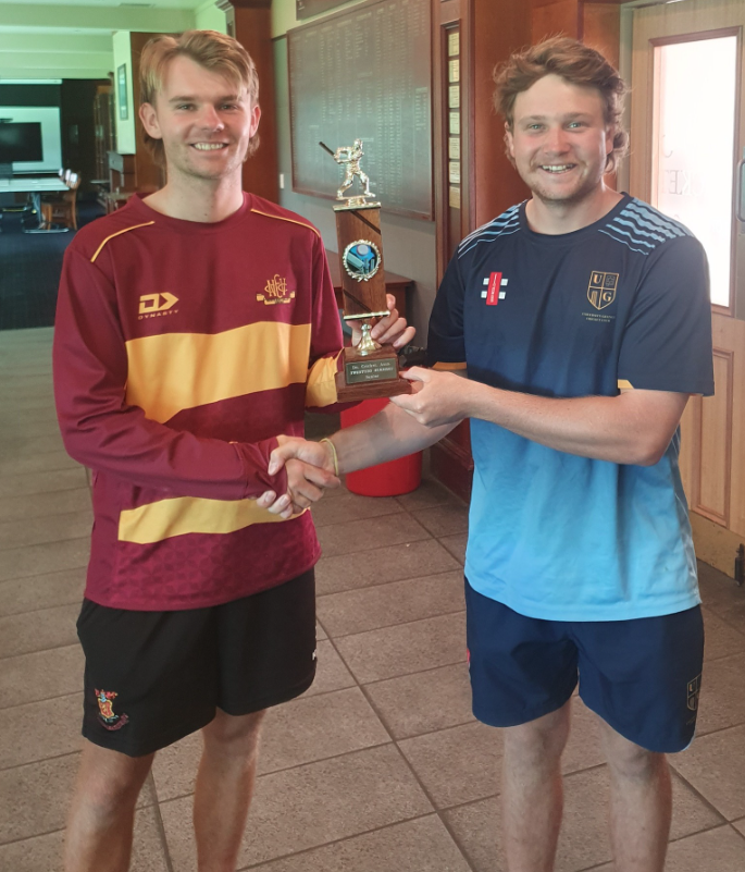 OBHS Cricket Coaches share Premier T20 Trophy