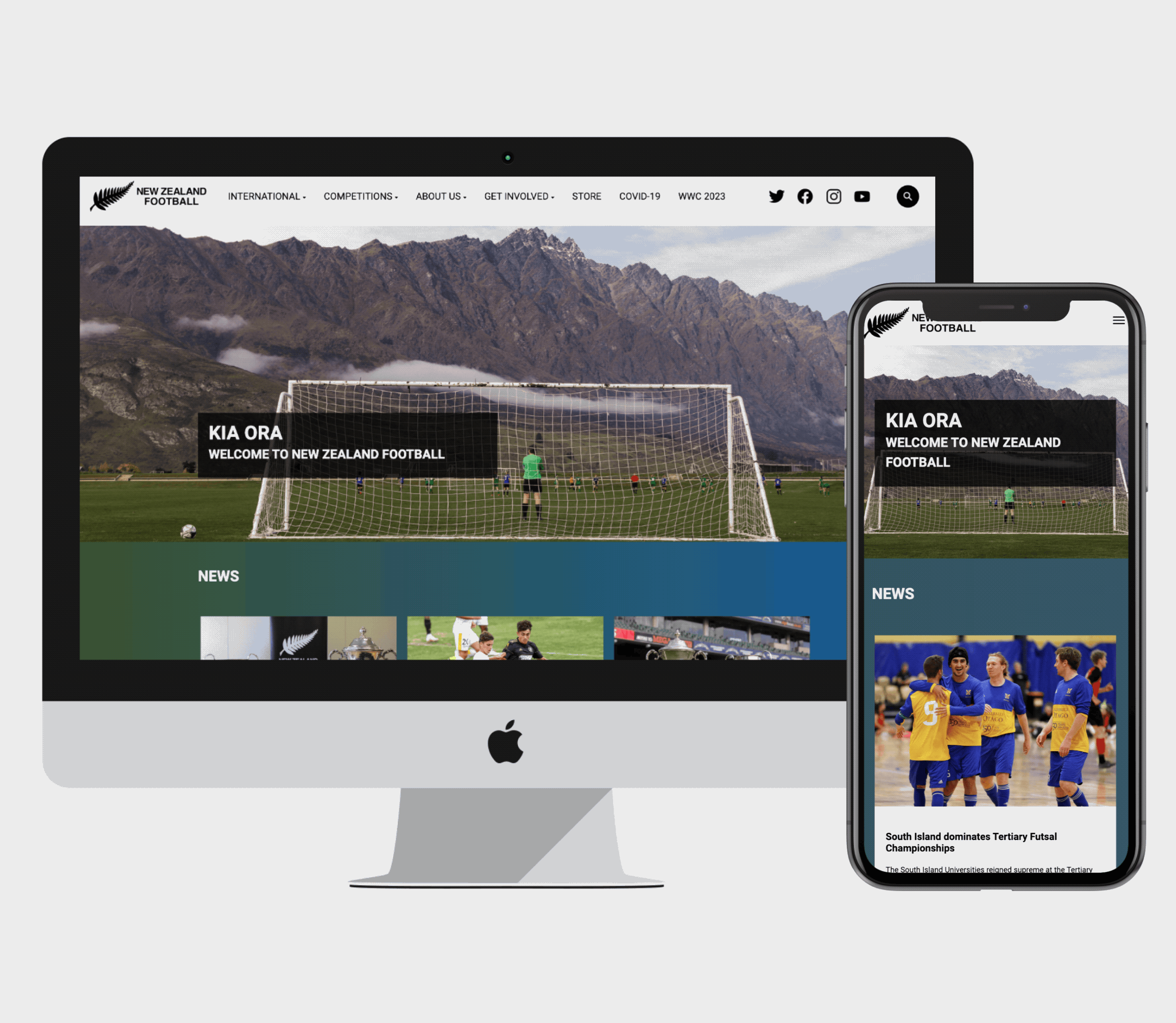 Integrated website builder
