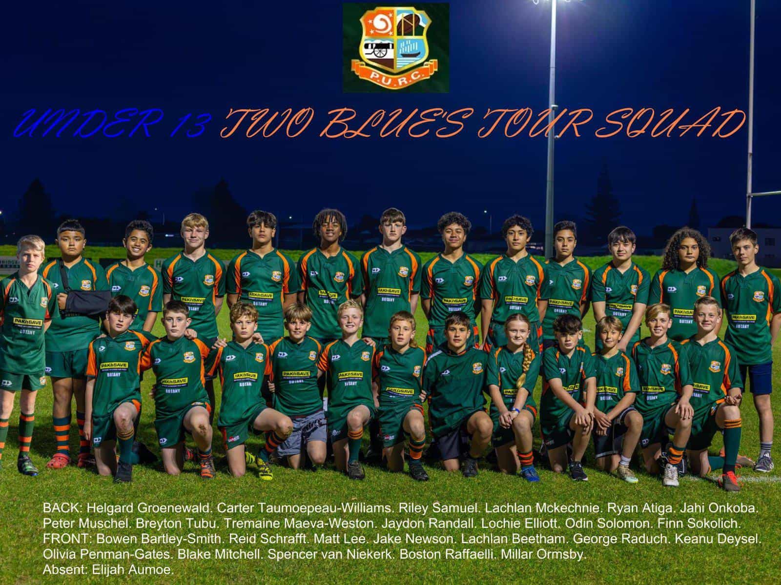 U13 Two Blues Tour – Update