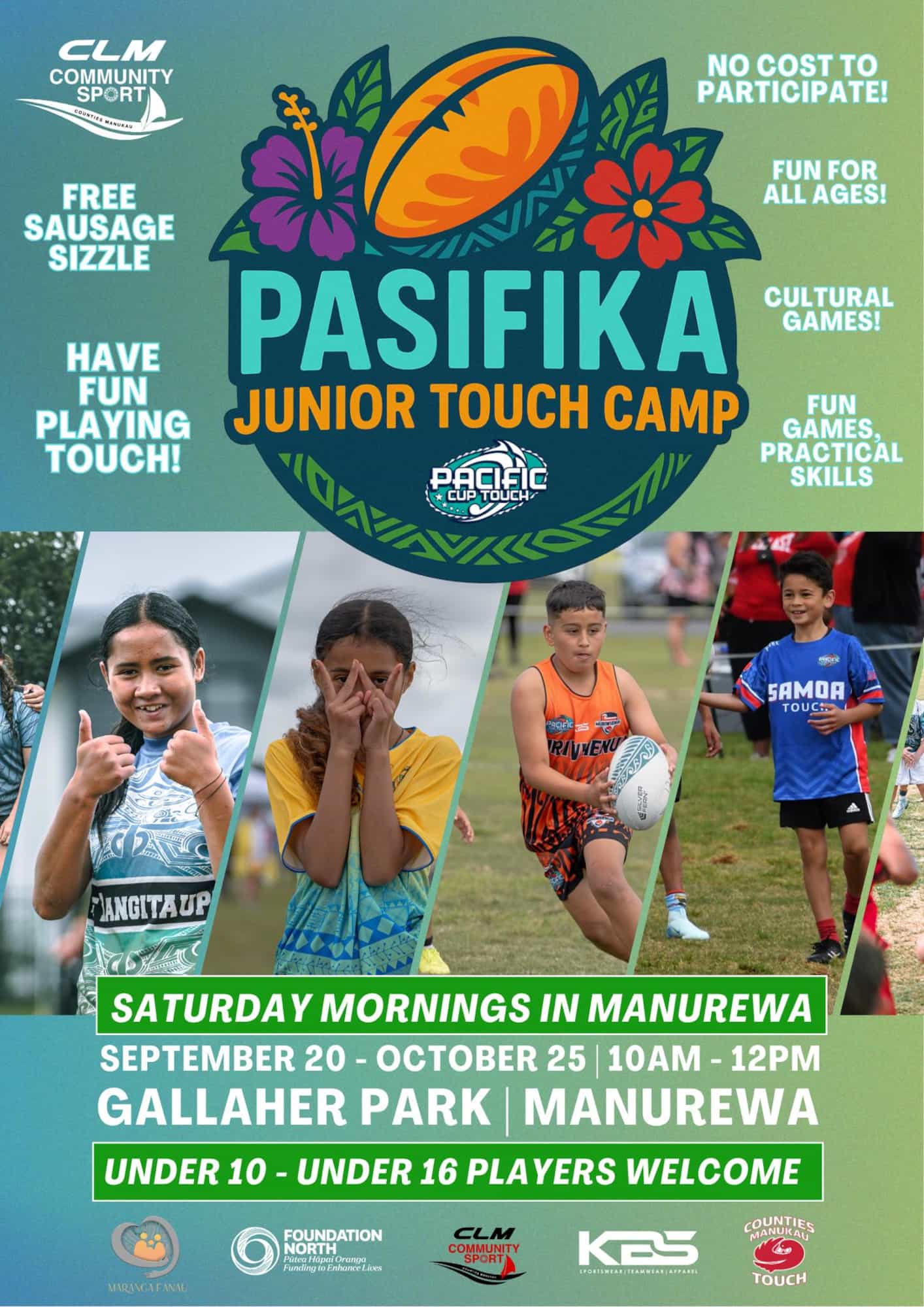 Pasifika Junior Touch Camps