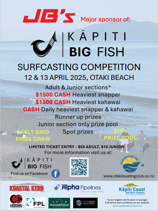 Kapiti Big Fish Registration Open