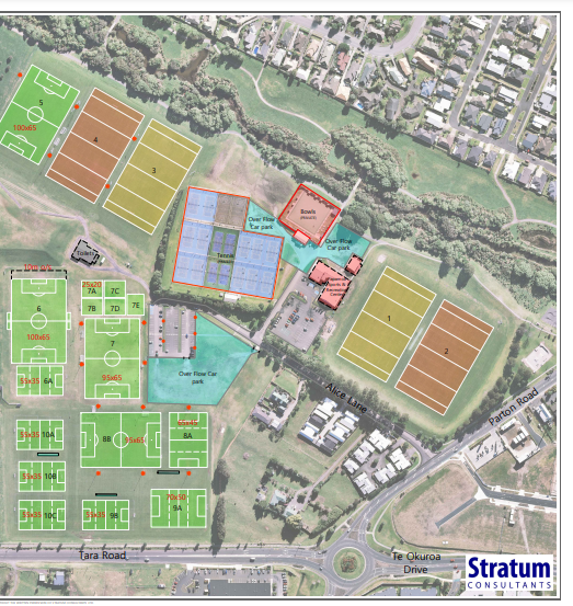 Papamoa Bulldogs RL & Sports Club - Field Map
