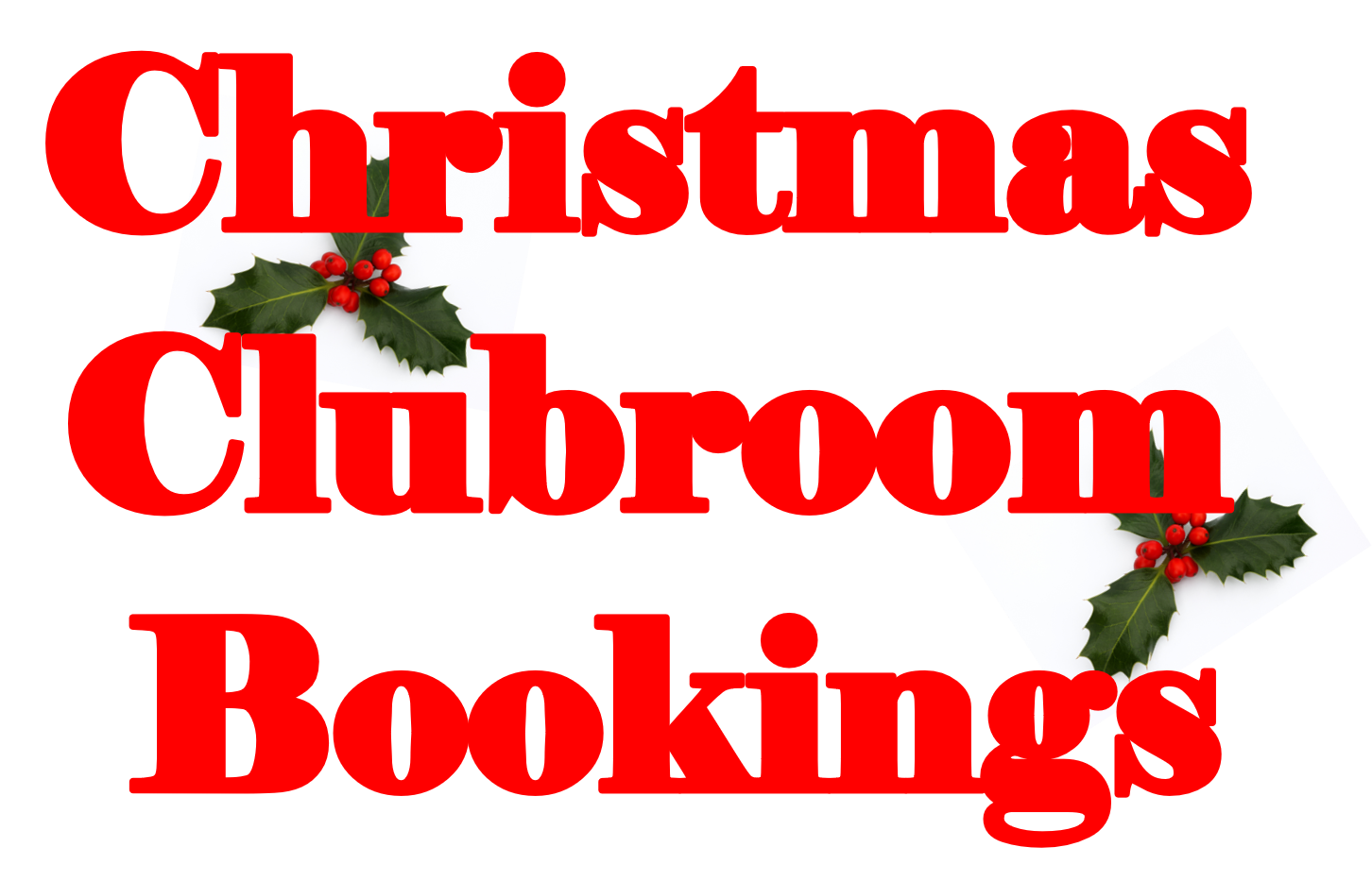 Club Room Christmas Bookings
