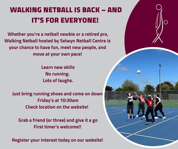 Reminder! Walking Netball Returns in Term 2!