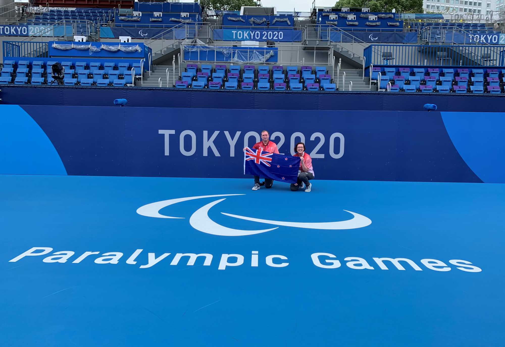 NZ Officials at Tokyo Paralympics, September 2021