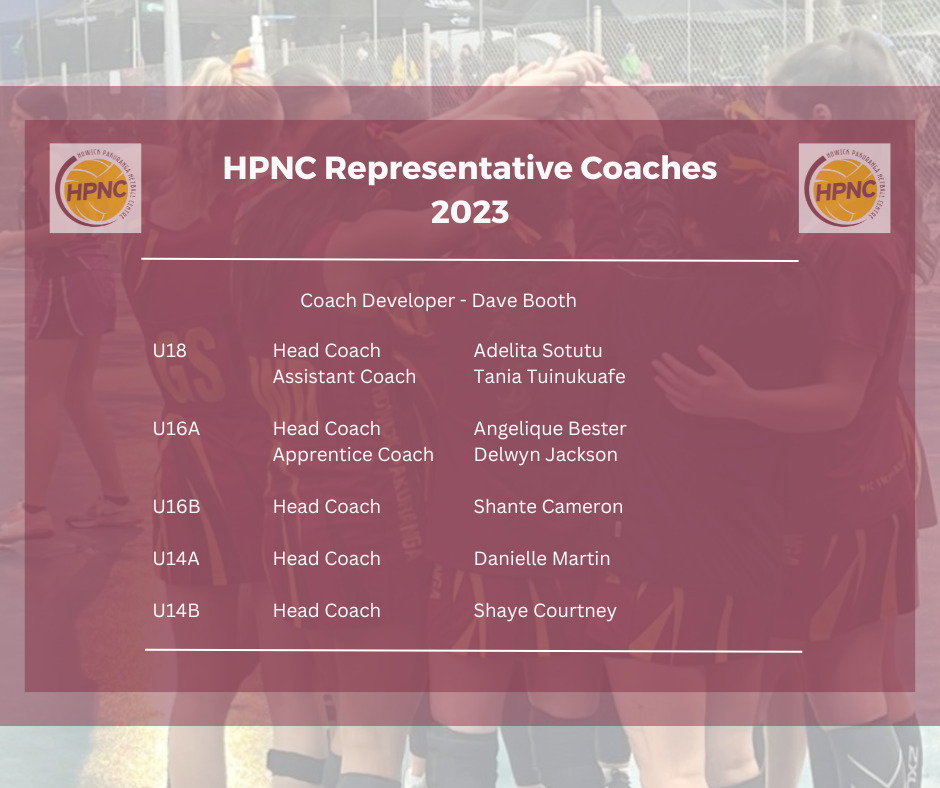 Representative Coach Announcement