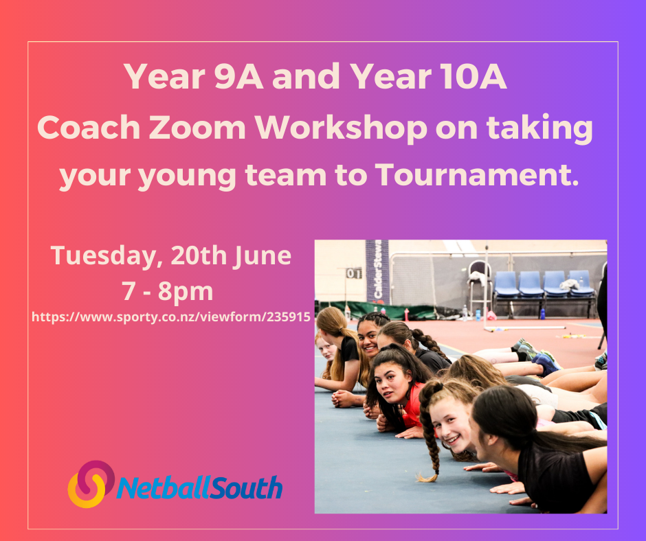Year 9A and Year 10A - Coach Zoom Workshop