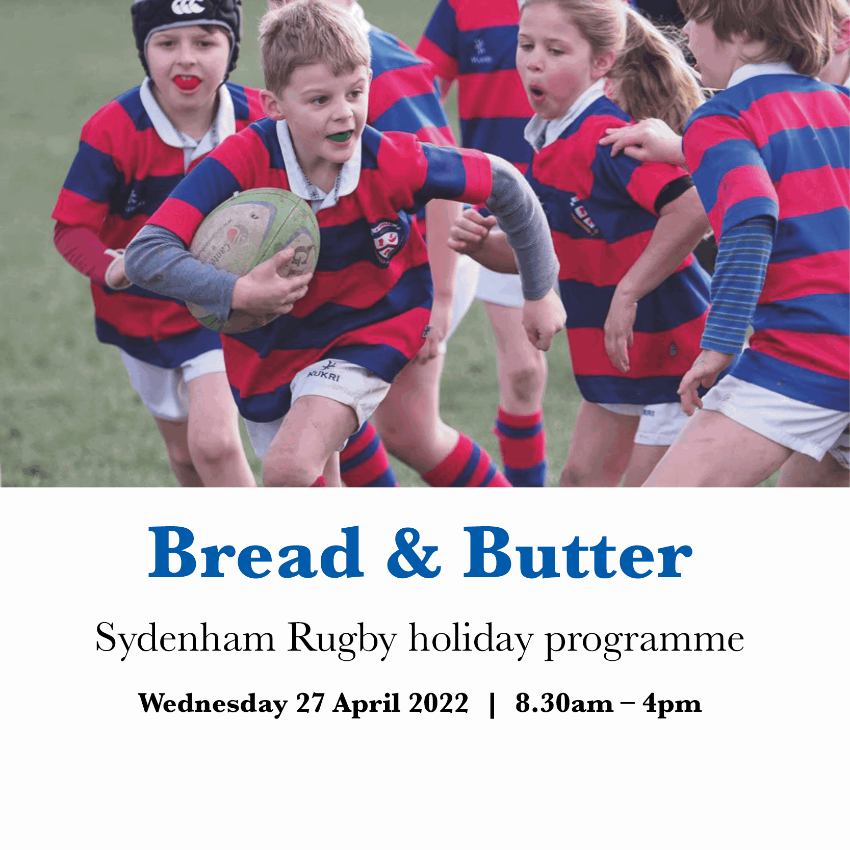 Holiday programme - Wednesday 27 April, 8.30am - 4pm