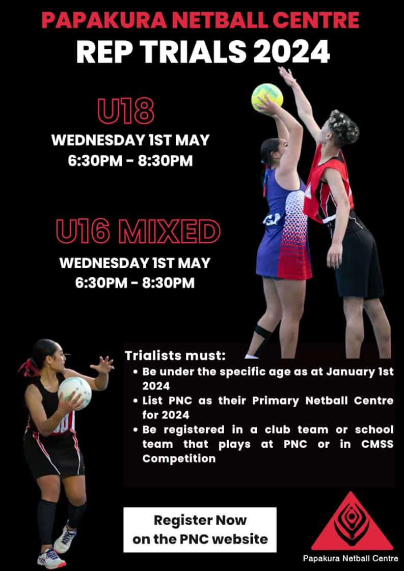 Papakura Netball Centre Weekly Update - 19.04.24