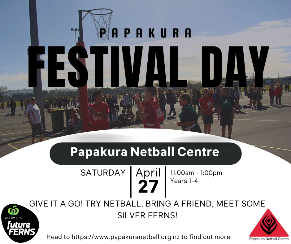 Papakura Netball Centre Weekly Update - 19.04.24