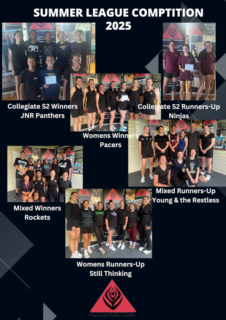 Papakura Netball Centre Weekly Update - 18.12.25