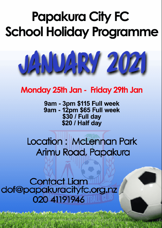 School Holiday Programme - January 2021