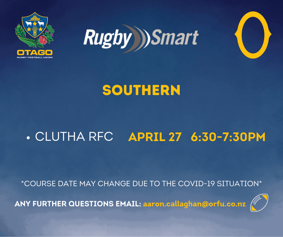 SOUTHERN REGION RUGBY SMART NEW COURSE DATE