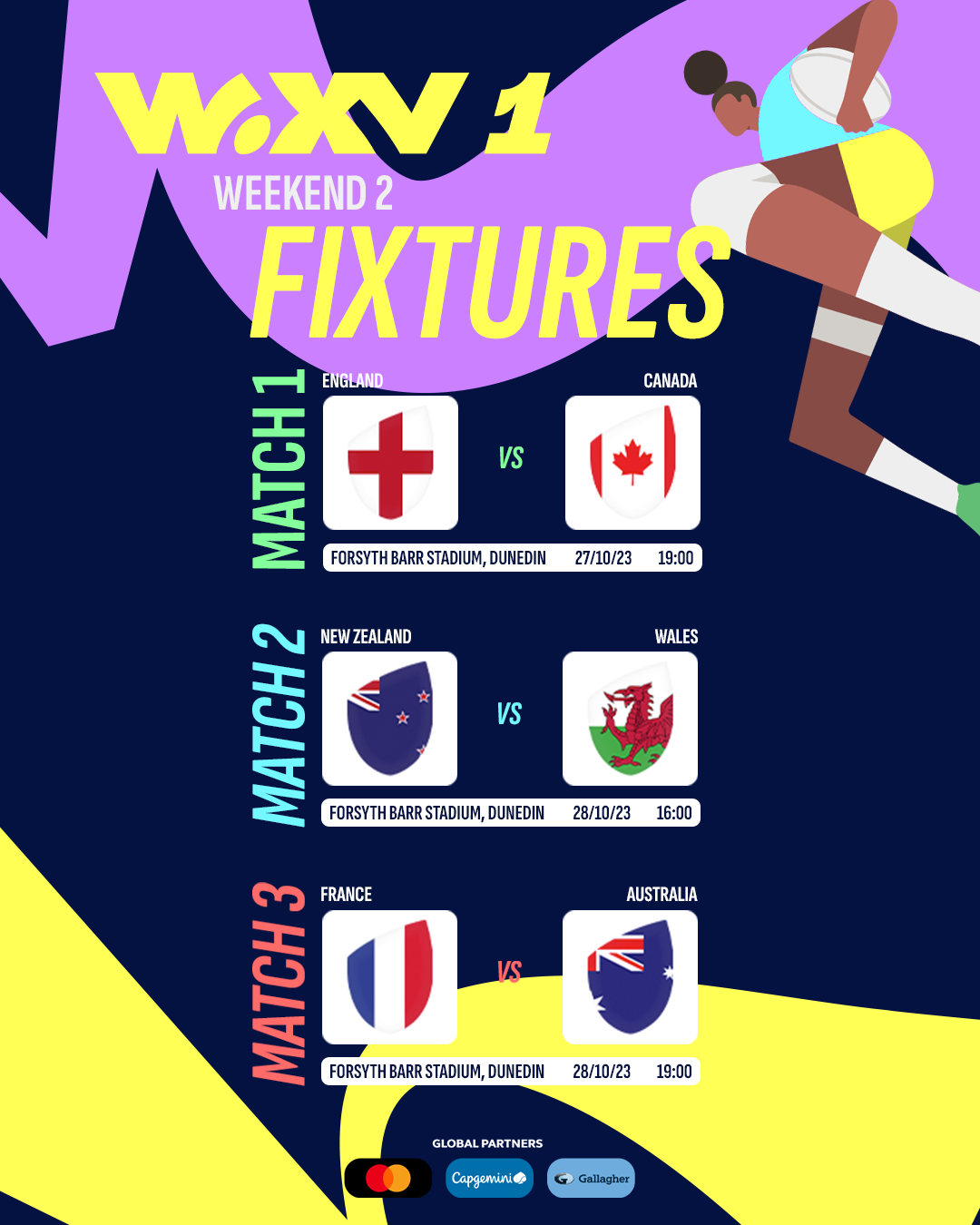WOMENS XV SERIES DUNEIDN FIXTURES ANNOUNCED