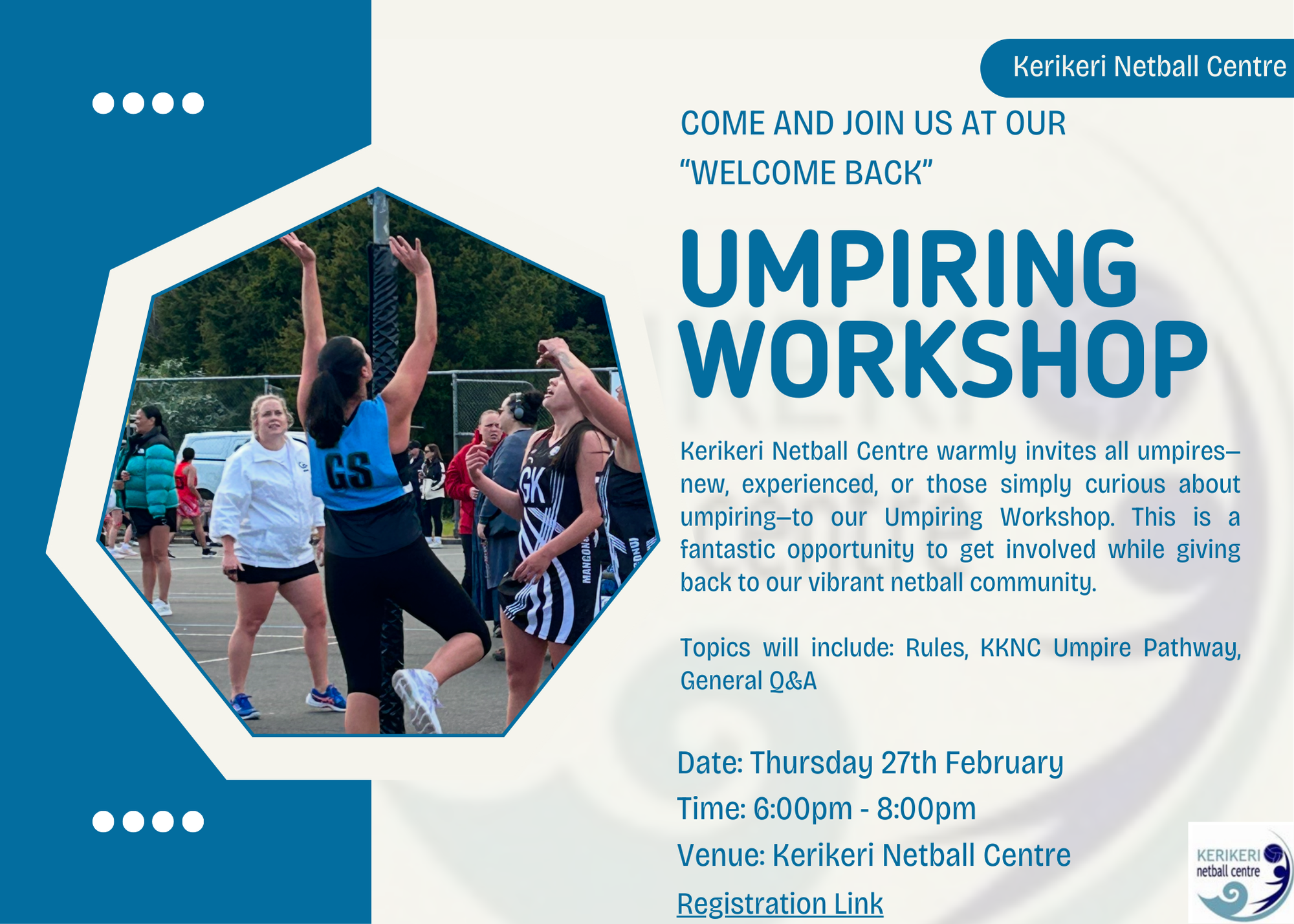 Kerikeri Netball Centre - Umpiring Information and Resources