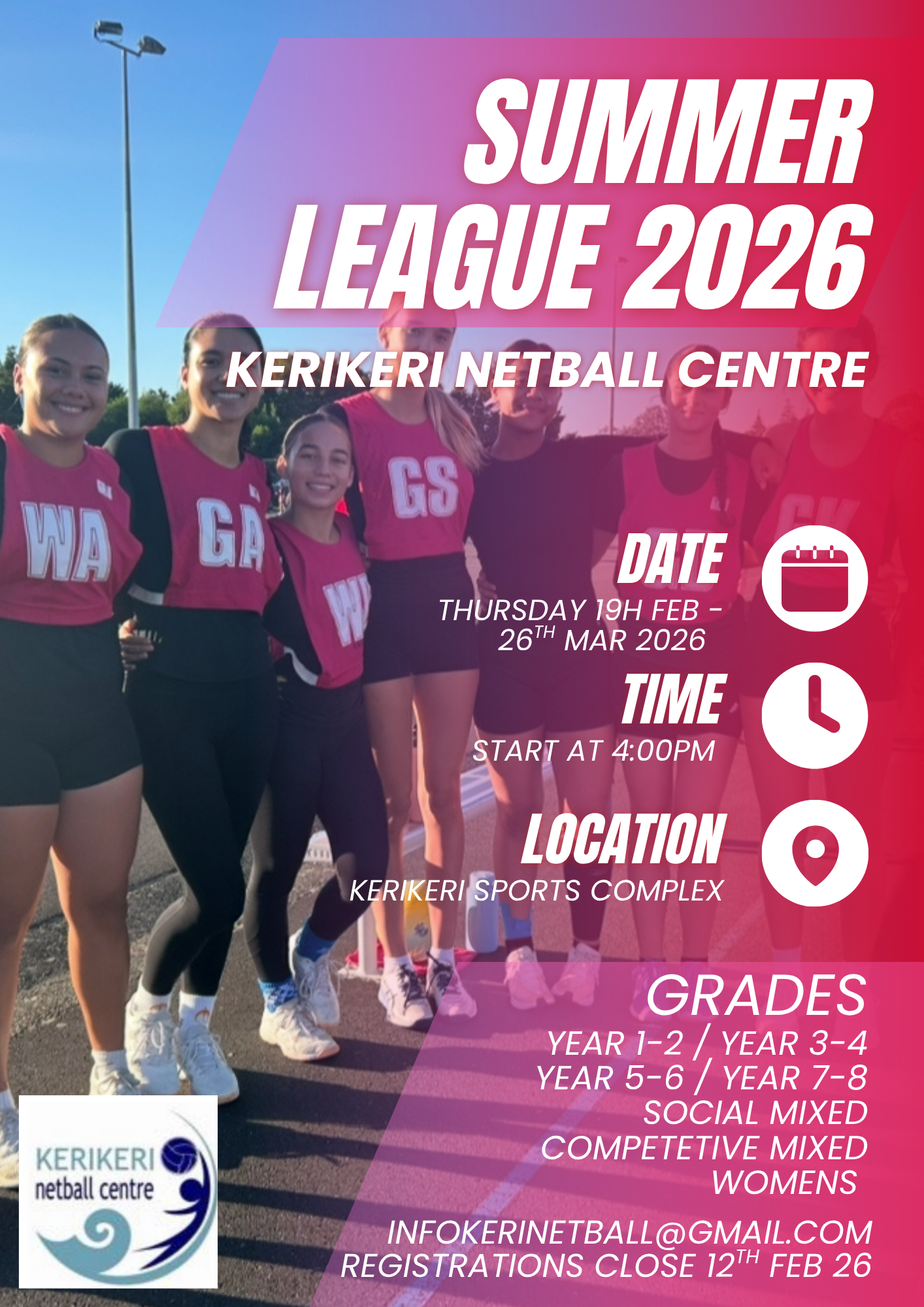 Kerikeri Netball Centre - 2026 Summer League