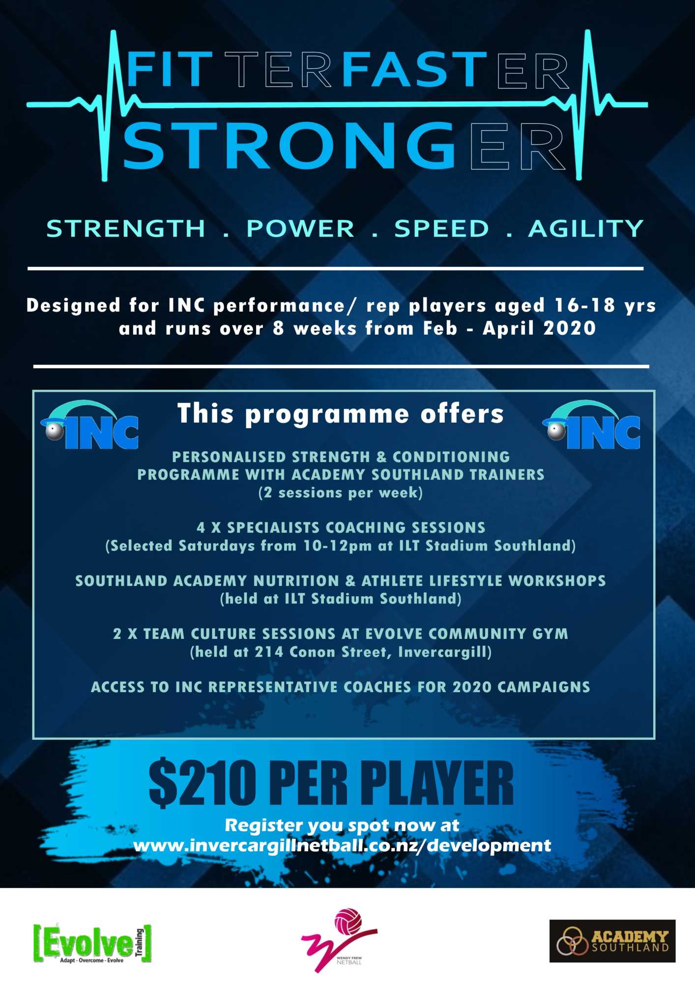 U18 Fitter Faster Stronger Programme