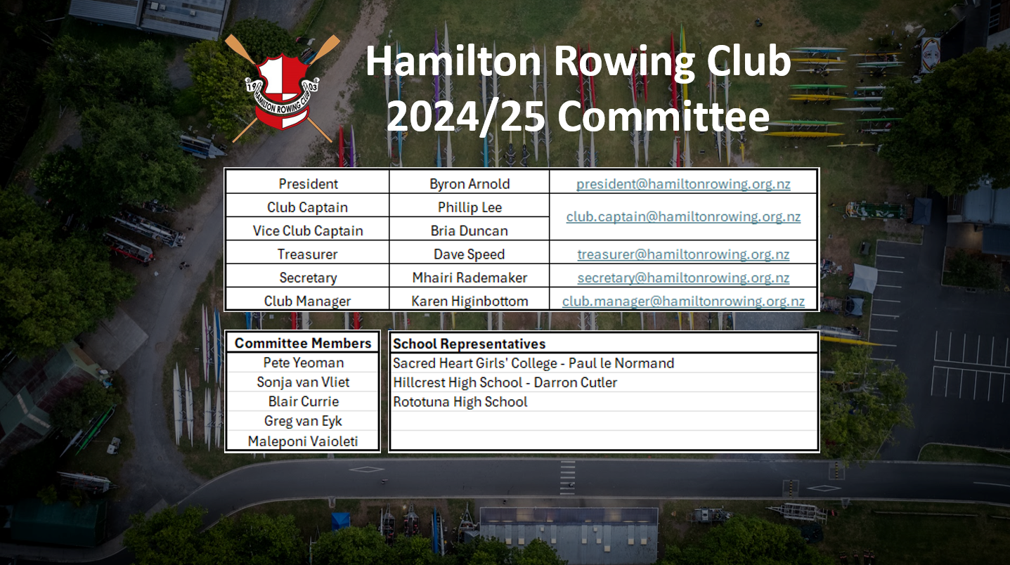 Hamilton Rowing Club - Committee