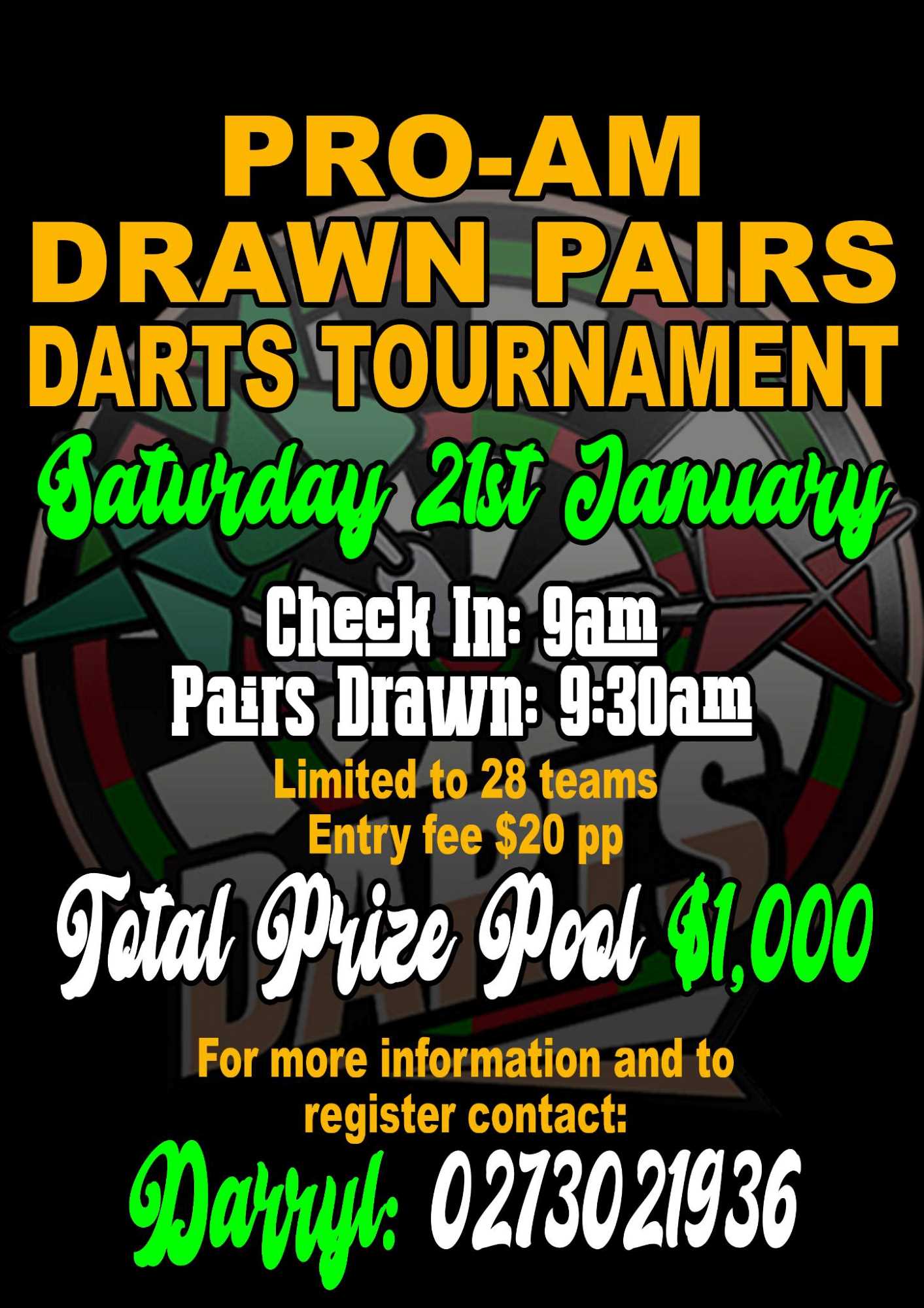 Pro-am Darts Tournament
