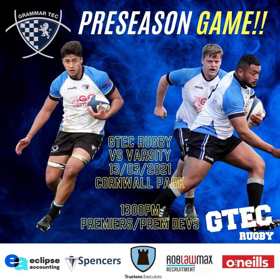 Premier and Premier Development preseason game v Varsity 13 March
