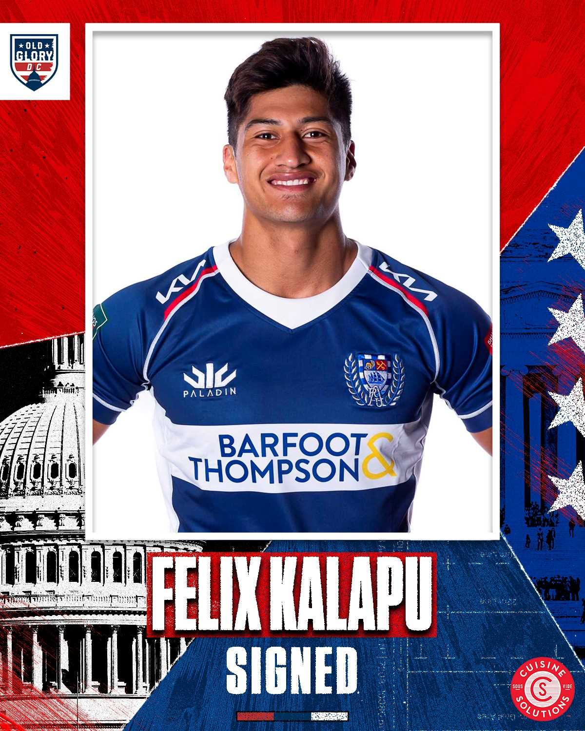 Felix Kalapu signs with Old Glory DC for the MLR season ( Felix will be ...