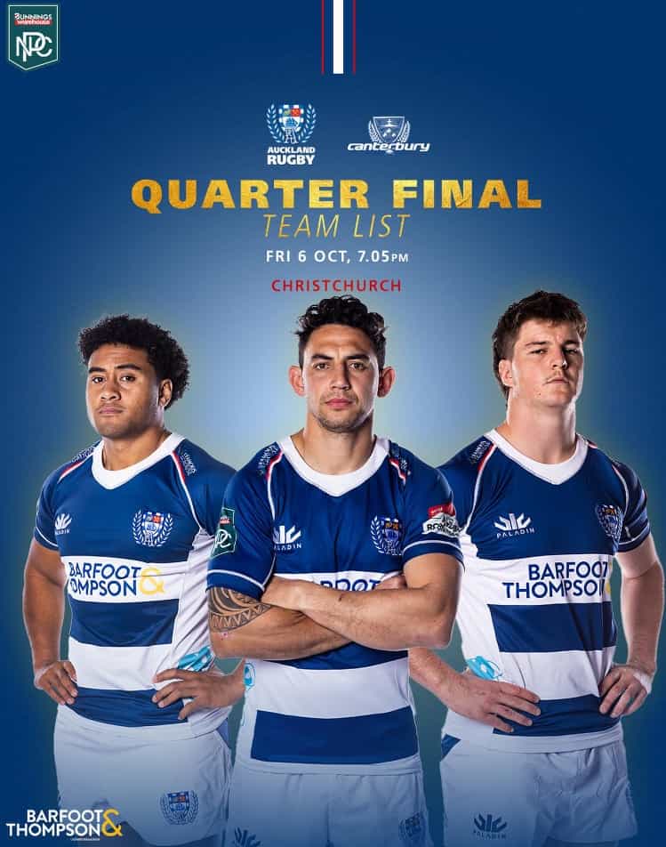 NPC Quarter Final Auckland v Canterbury