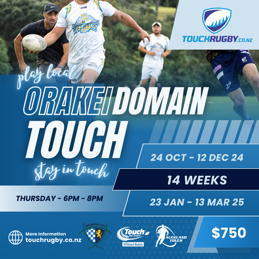 Orakei Domain Touch Starts 24th October